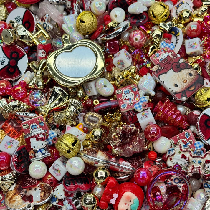 Acrylic beads – Crimson Gold for beadable pens, keychains, phone chain ...