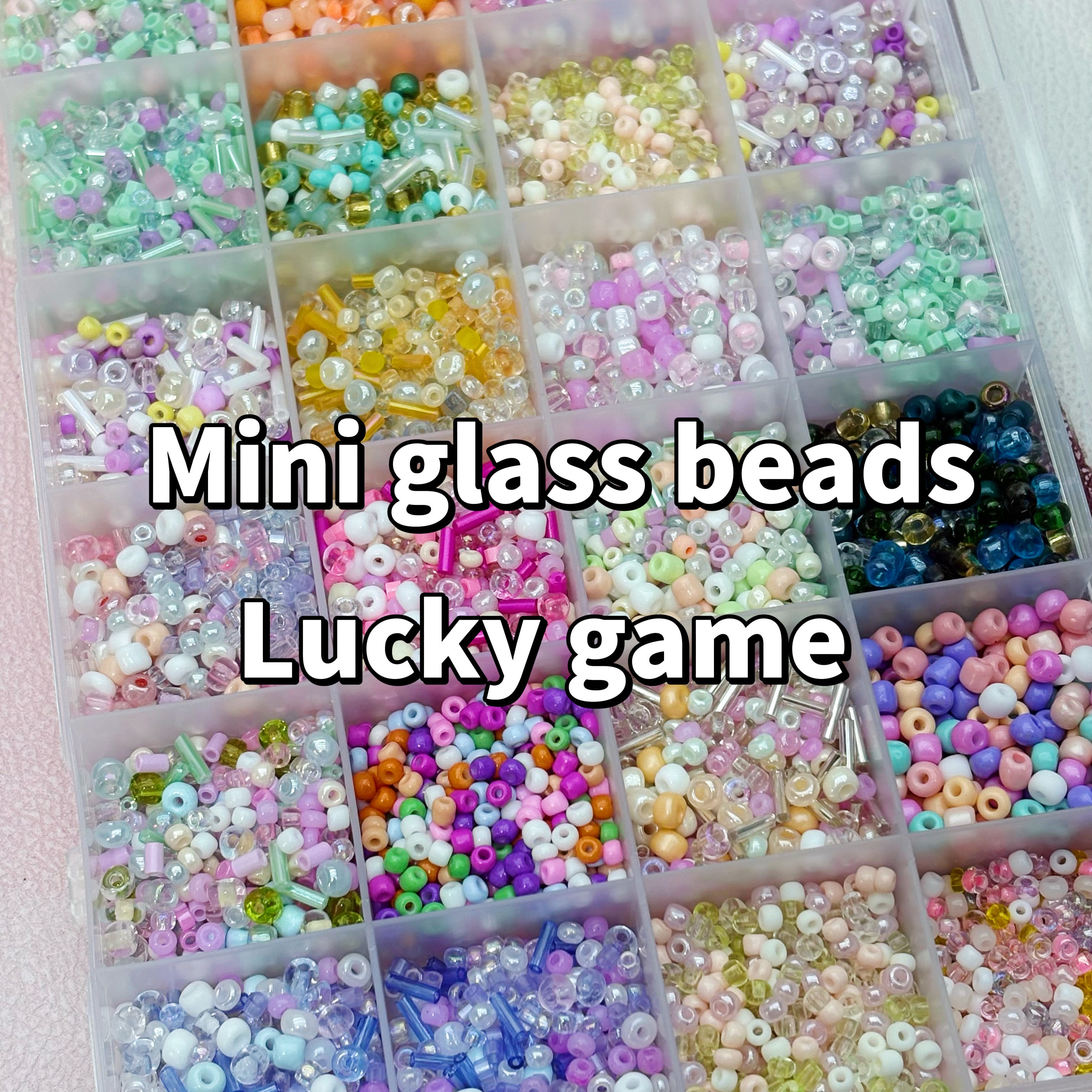 Lucky game-mini glass beads (for spacer beads ,jewelry, necklaces, bra ...